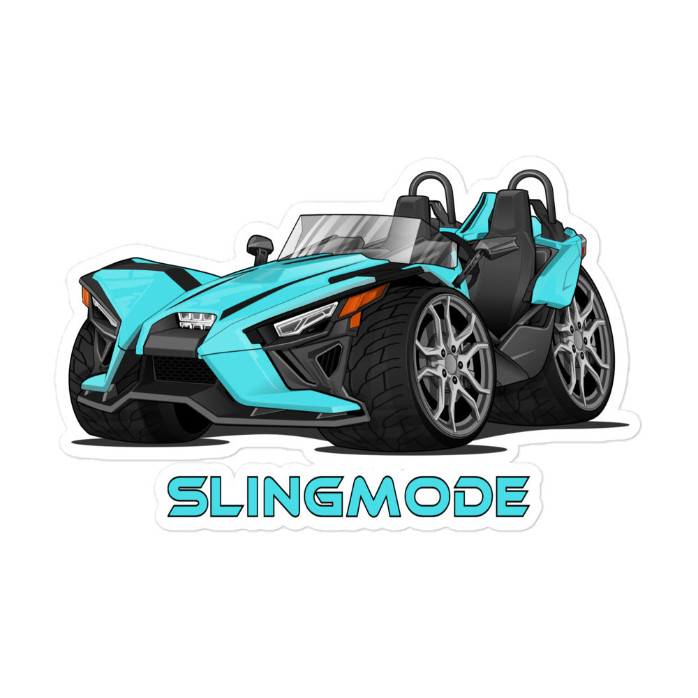 Slingmode Stickers | 2023 SL Pacific Teal Polaris Slingshot ...