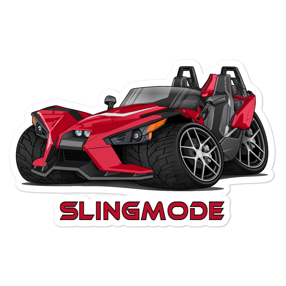 Slingmode Stickers | 2017 SL Sunset Red Polaris Slingshot® – slingmode.com