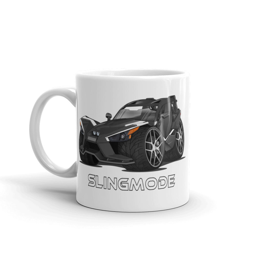 Slingmode Caricature Mug | 2019 GT Black Crystal Polaris Slingshot ...
